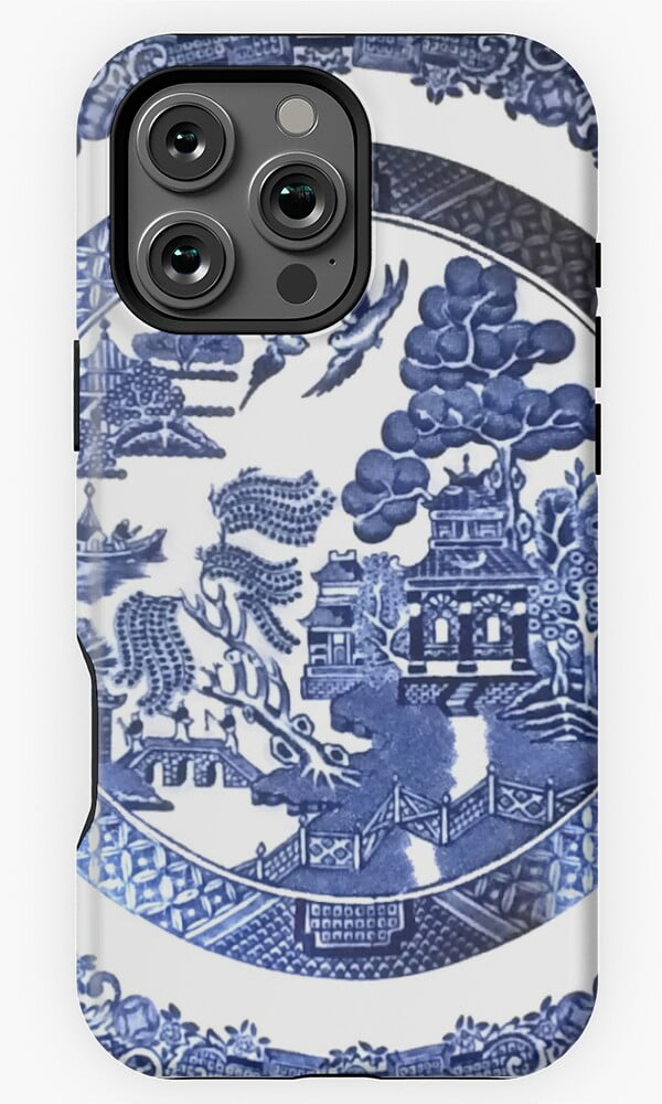 Blue Willow China Pattern Phone Case Compatible with iPhone 11 to 16 Pro Max - Walmart.com