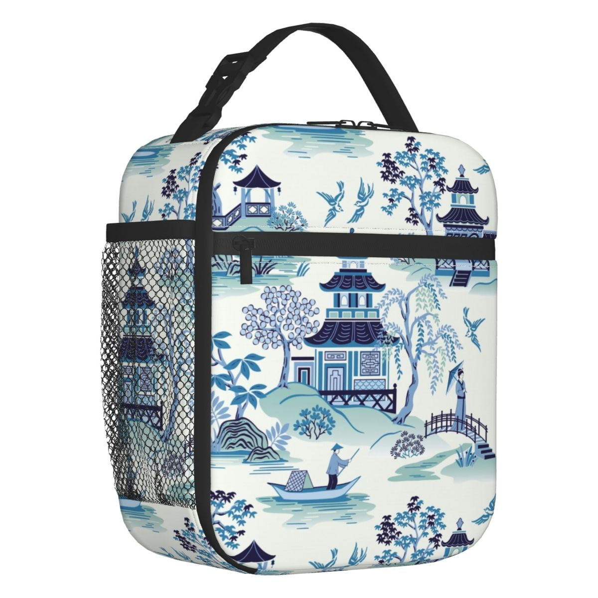 Blue Willow Chinoiserie Blue And White Porcelain Inspiration Insulated ...