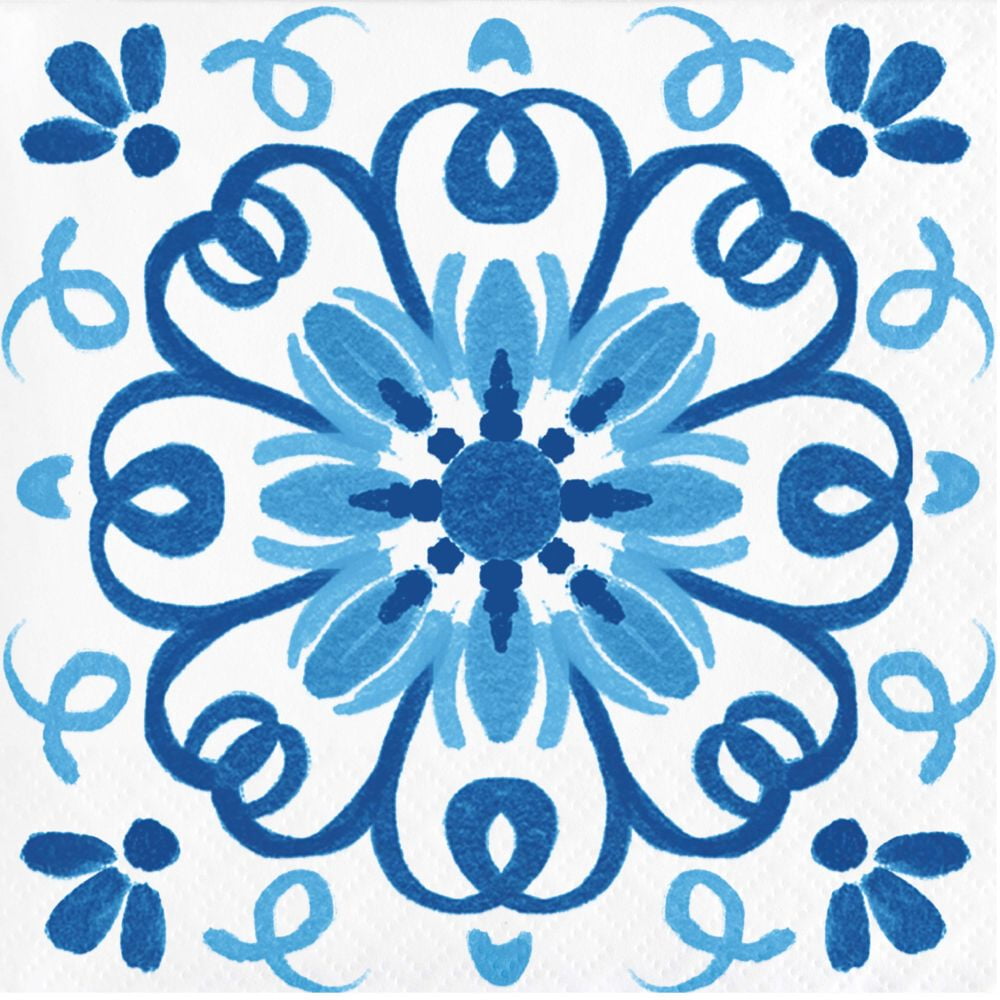 Blue Willow Paper Beverage Napkins 16 Per Pack - Walmart.com