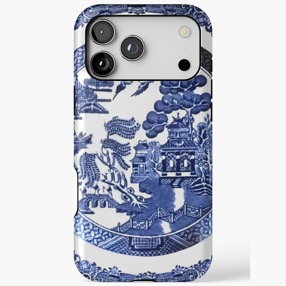Blue Willow Porcelain Pattern Classic Design For iPhone 11-17 Pro Max ...