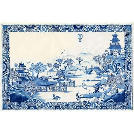 Blue Willow Poster Print by Colin Thompson - Walmart.com
