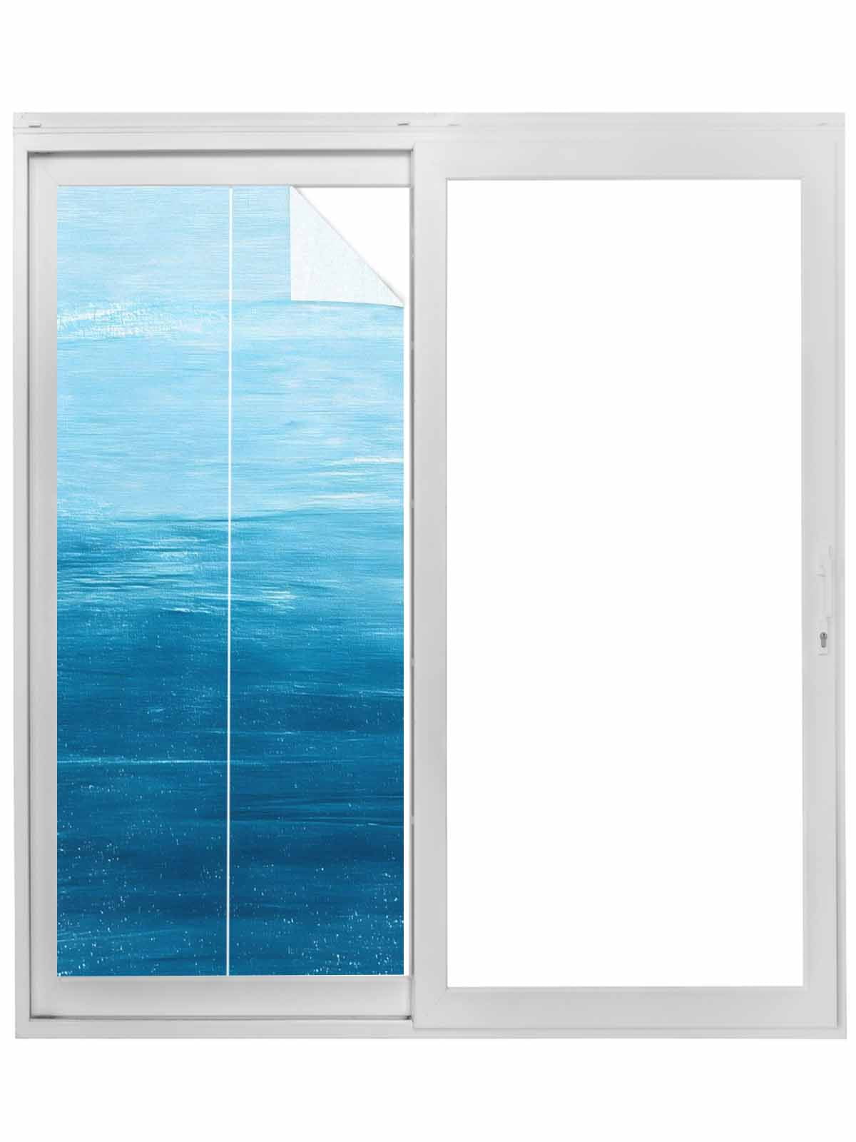 Blue Window Privacy Film Stained Glass Window Film Decorative Windows ...