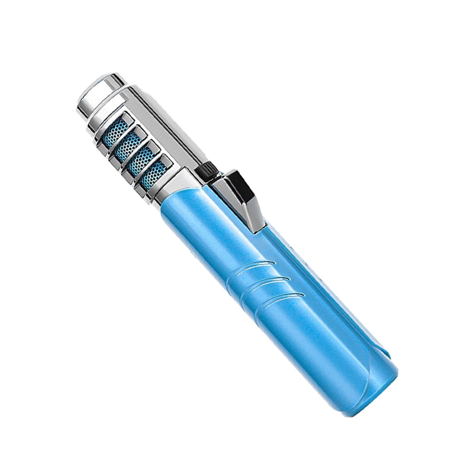 Blue Windproof Inflatable Metal Lighter High-Temperature Jet Flame ...