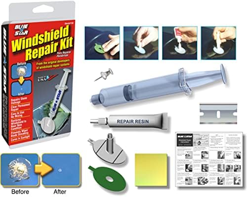 Blue- Windshield Repair Kit, .027 fl oz - Walmart.com