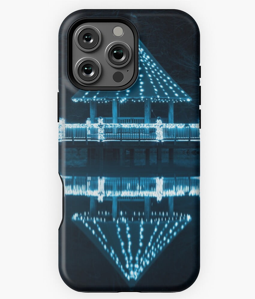 Blue Winter Night Meadowlark Gardens Phone Case for iPhone 16 15 14 13 ...