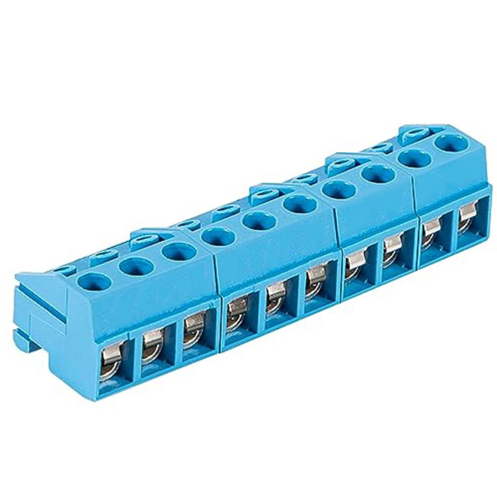Blue Wiring Terminal Block CY332K 5.0mm Pitch 10 Connections 20A 300V ...