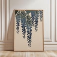 Blue Wisteria Wall Art Japanese Hanging Flowers Home Decor - Walmart.com
