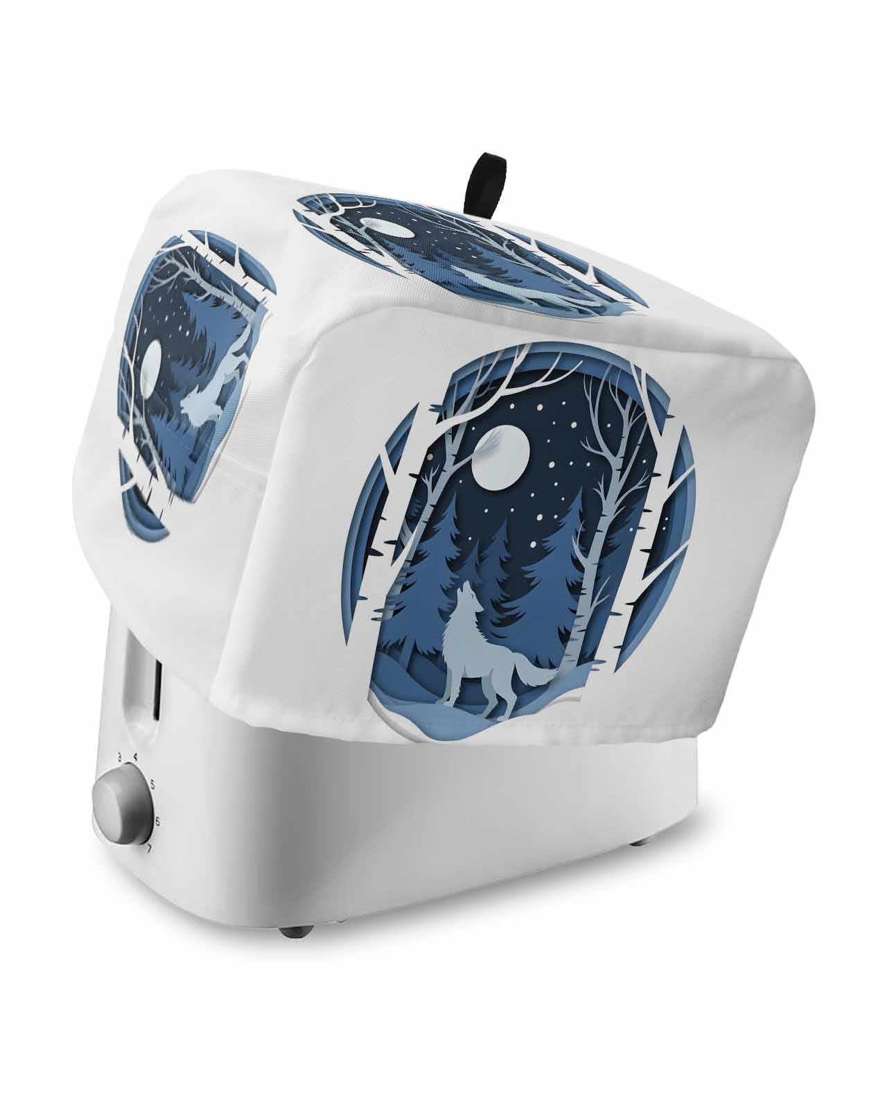 Blue Wolf Toaster Cover 4 Slice, Large Kitchen Appliance Covers ...