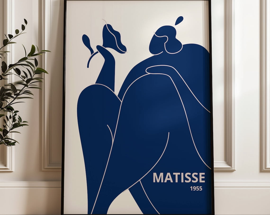 Blue Woman Matisse Print, Matisse Nu Bleu, Large Wall Art, Living Room ...