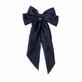 Blue Women Fashion Ribbon Hairclip Vintage Satin Bow Bowknot Hairpin ...