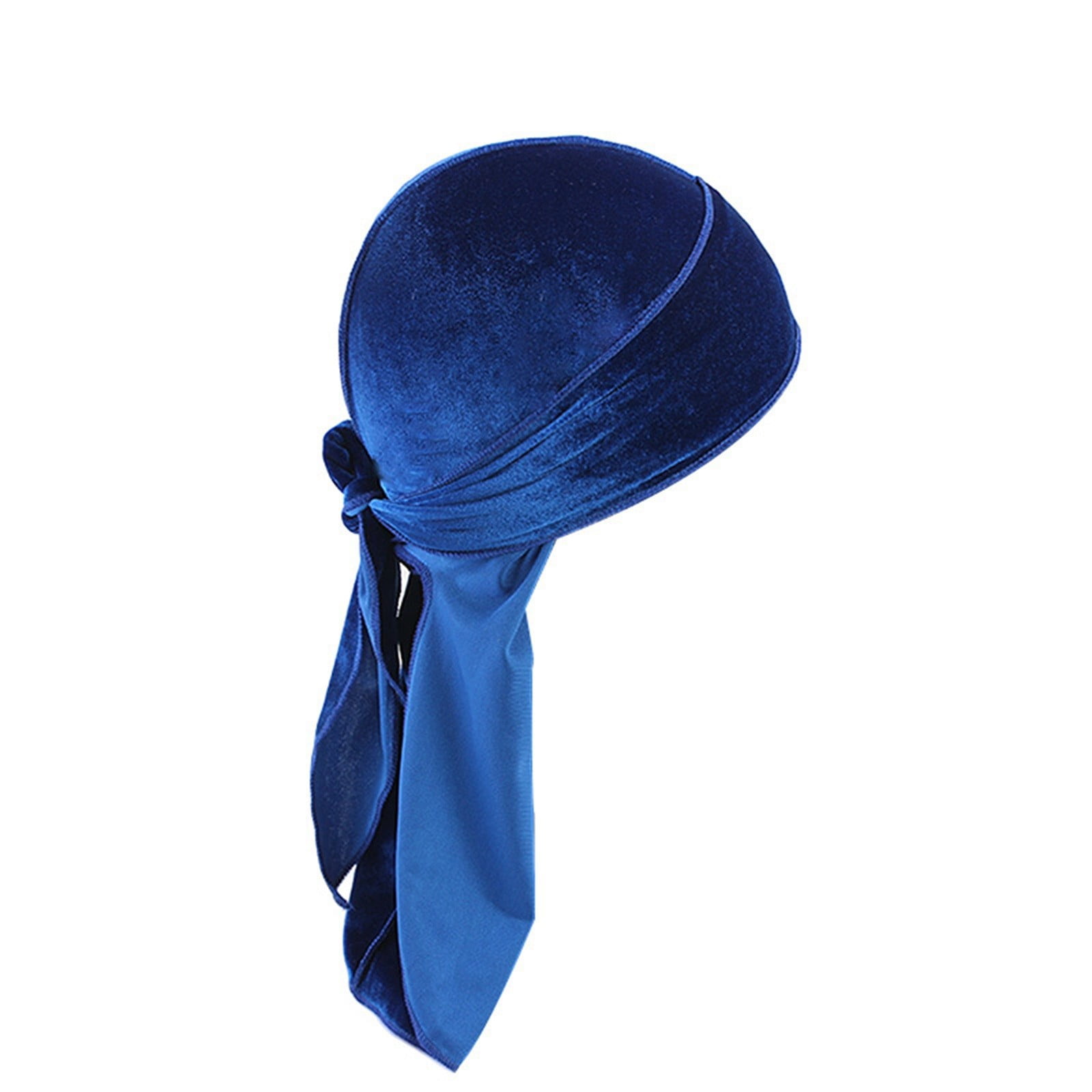 Blue Women's Headbands, Velvet Durag Cap For Men And Women Soft Velvet ...