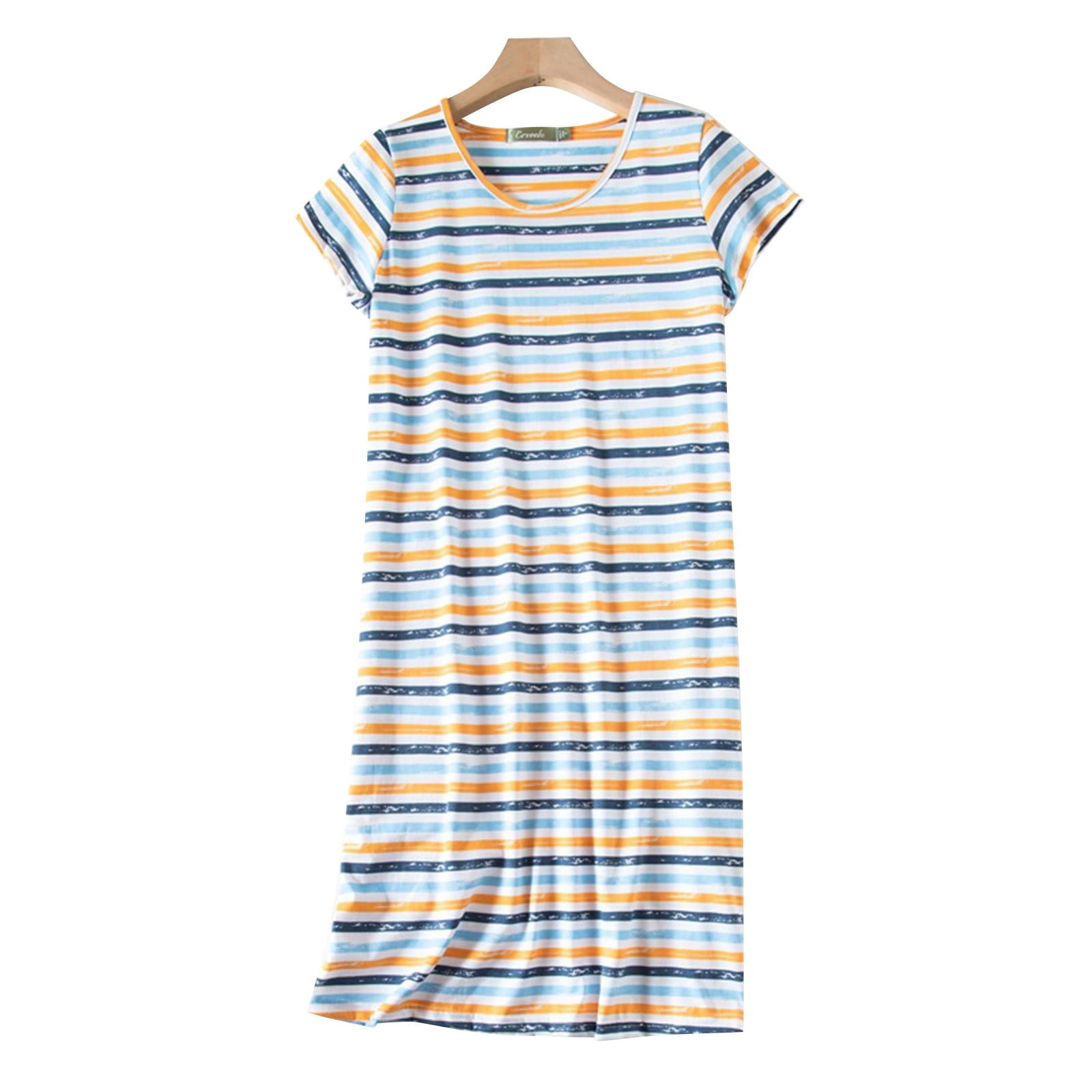 Blue Women's Sleepwear, Women'S Nightgown Women'S Plus Size Cute ...