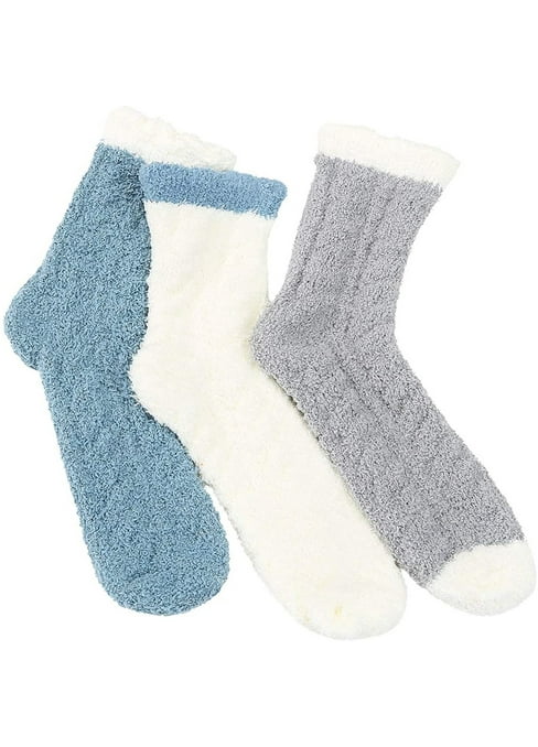 Fuzzy Socks for Women Thick Winter Warm Fluffy Cozy Socks Super Soft ...