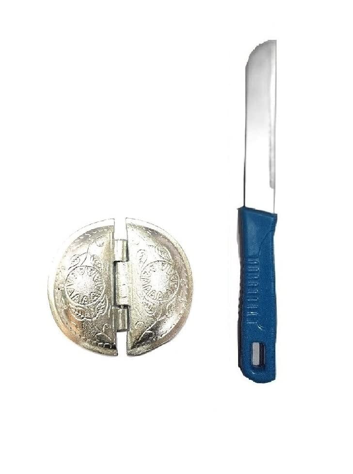 Blue Wonder Aluminum Gujiya Maker Mould Cutter Sacha Machine Kitchen ...