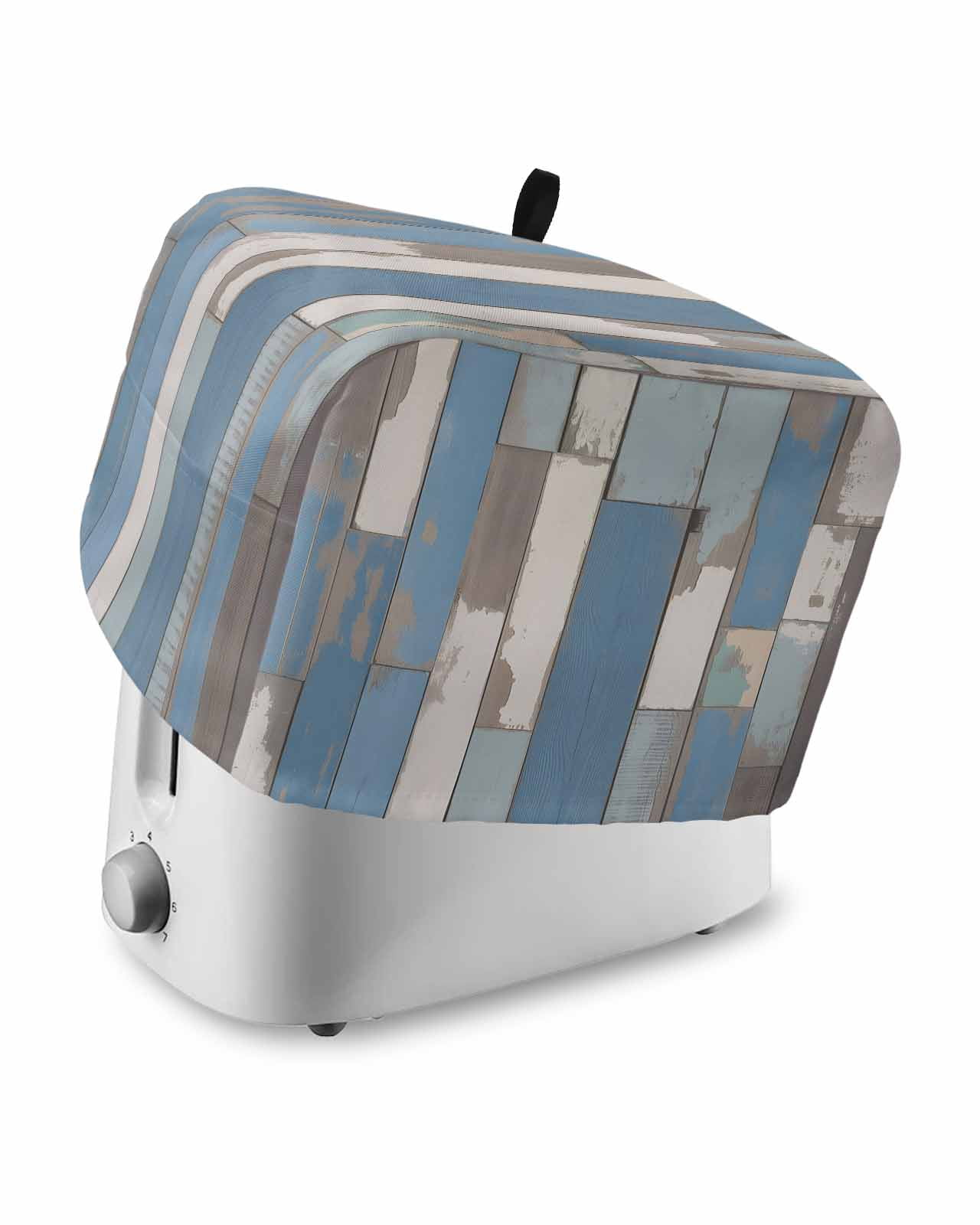 Blue Wood Grain Toaster Cover 4 Slice, Large Kitchen Appliance Covers ...