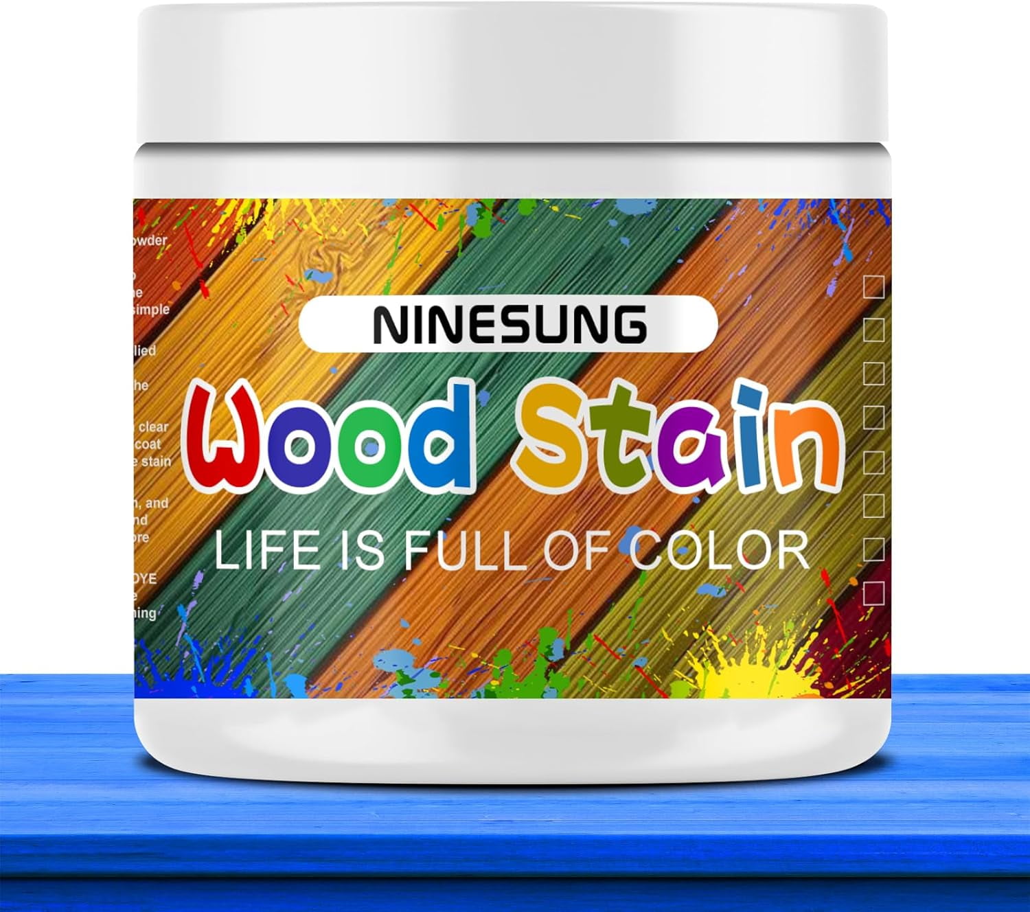 Blue Wood Stain | Wood Scratch Repair | Colored Wood Stain for Indoor ...