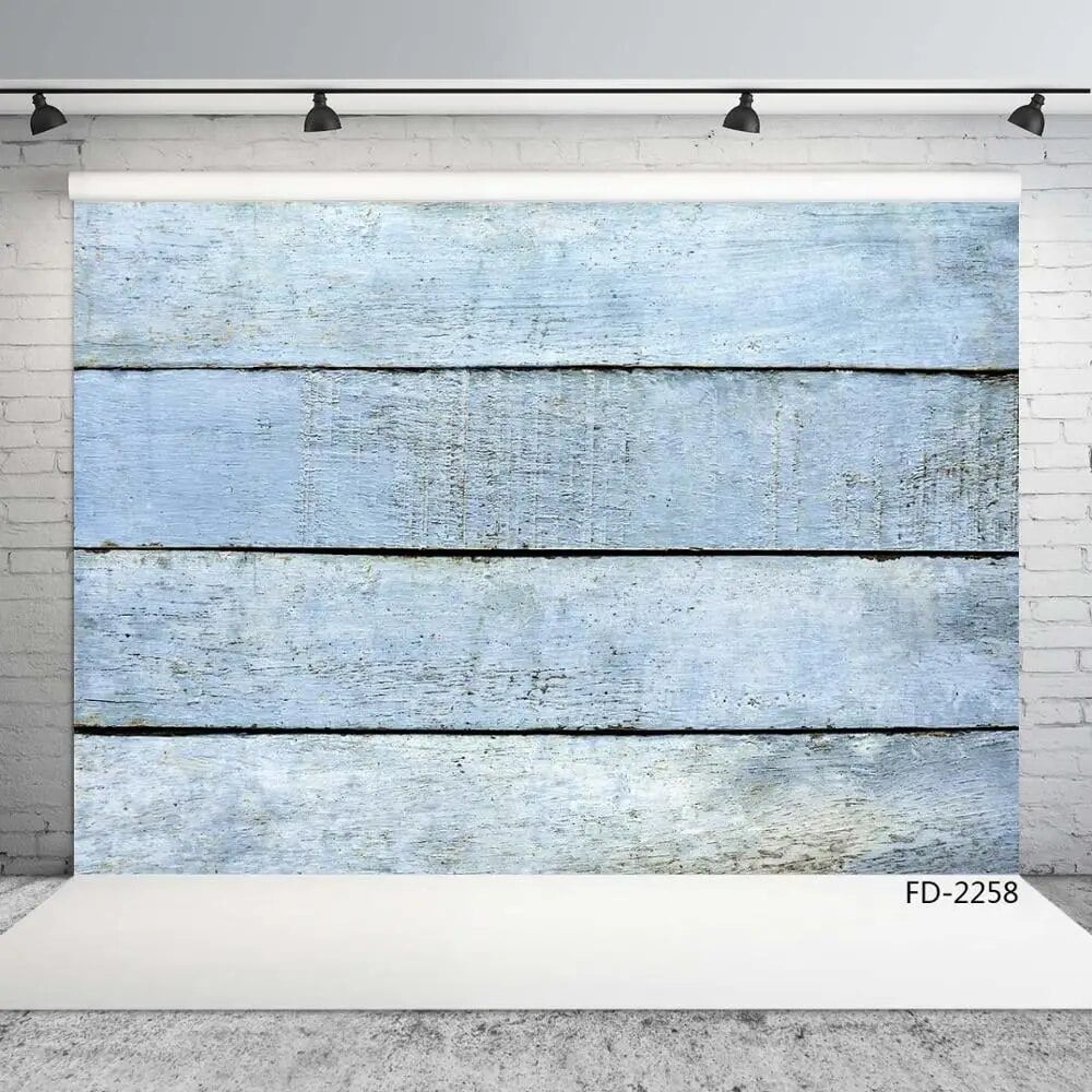Blue Wooden Board Wood Texture Photography Backdrop Baby Photo Booth ...