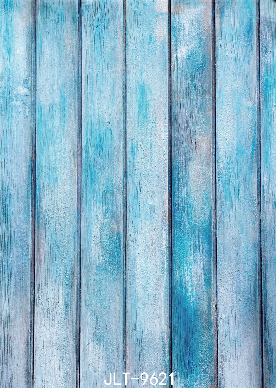 Blue Wooden Floor Photography Backdrops Solid Colored Background for ...