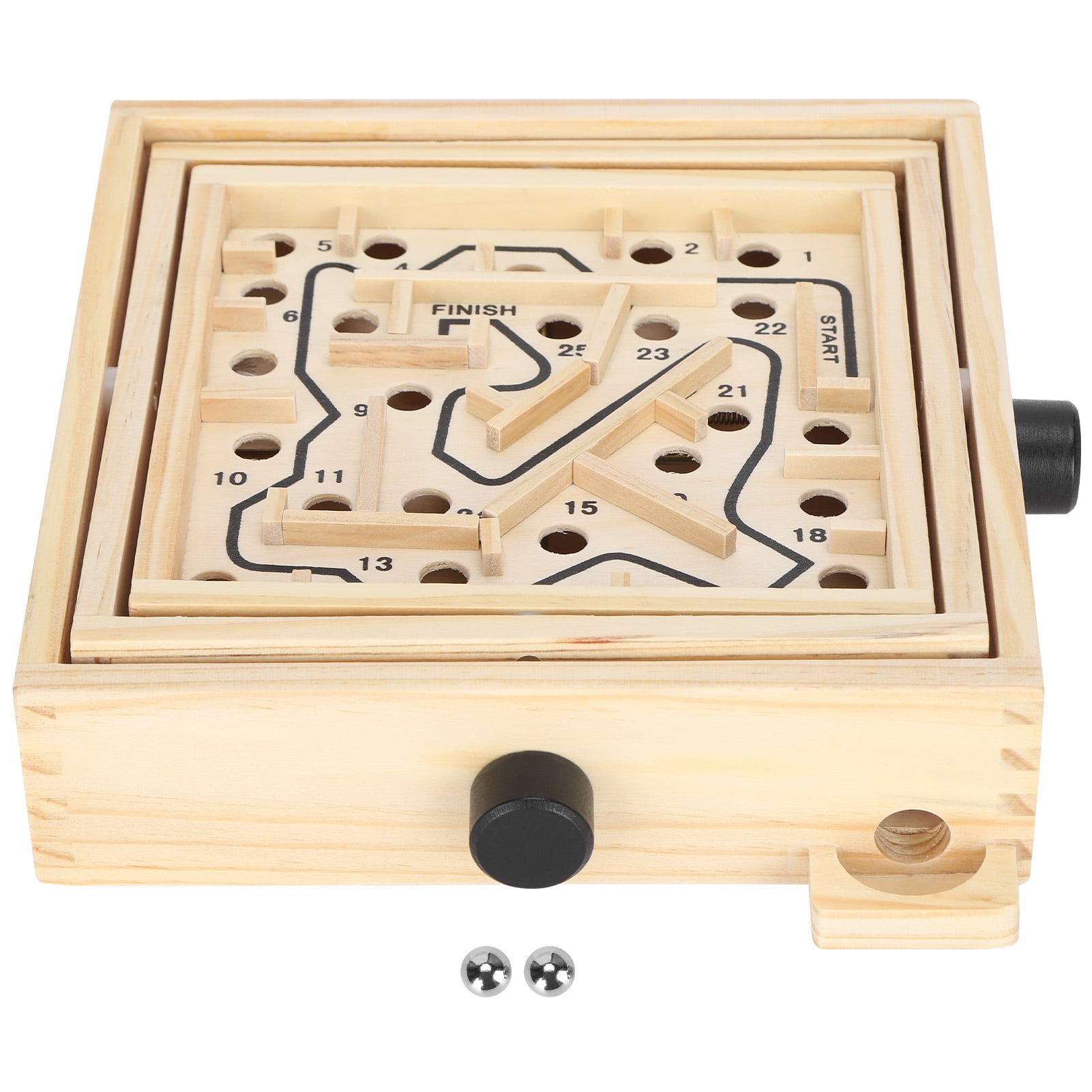 Blue Wooden Maze, Compact Easy To Play, Puzzle Games To Develop Fine ...