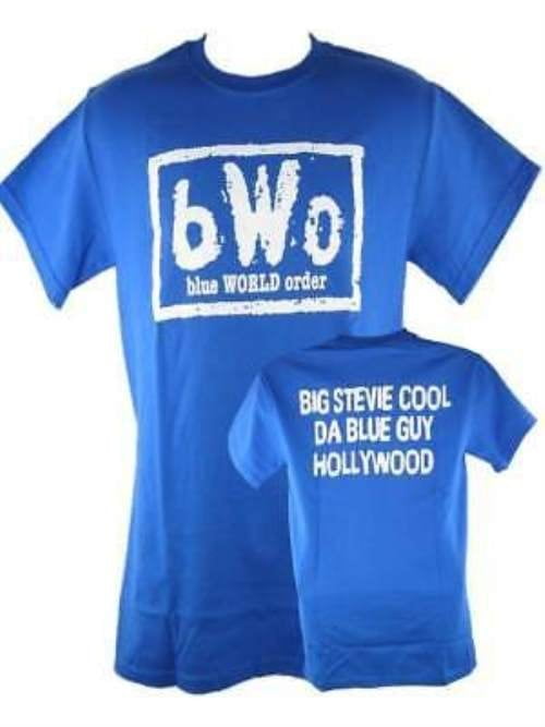 Blue World Order bWo Blue Meanie Big Stevie Cool ECW Mens T-shirt L ...