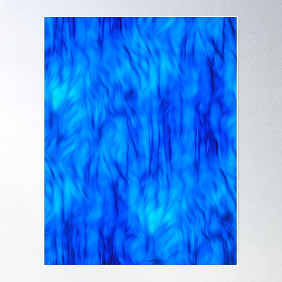 Blue World Poster Wall Art, Modern Wall Decor For Living Room Bedroom ...