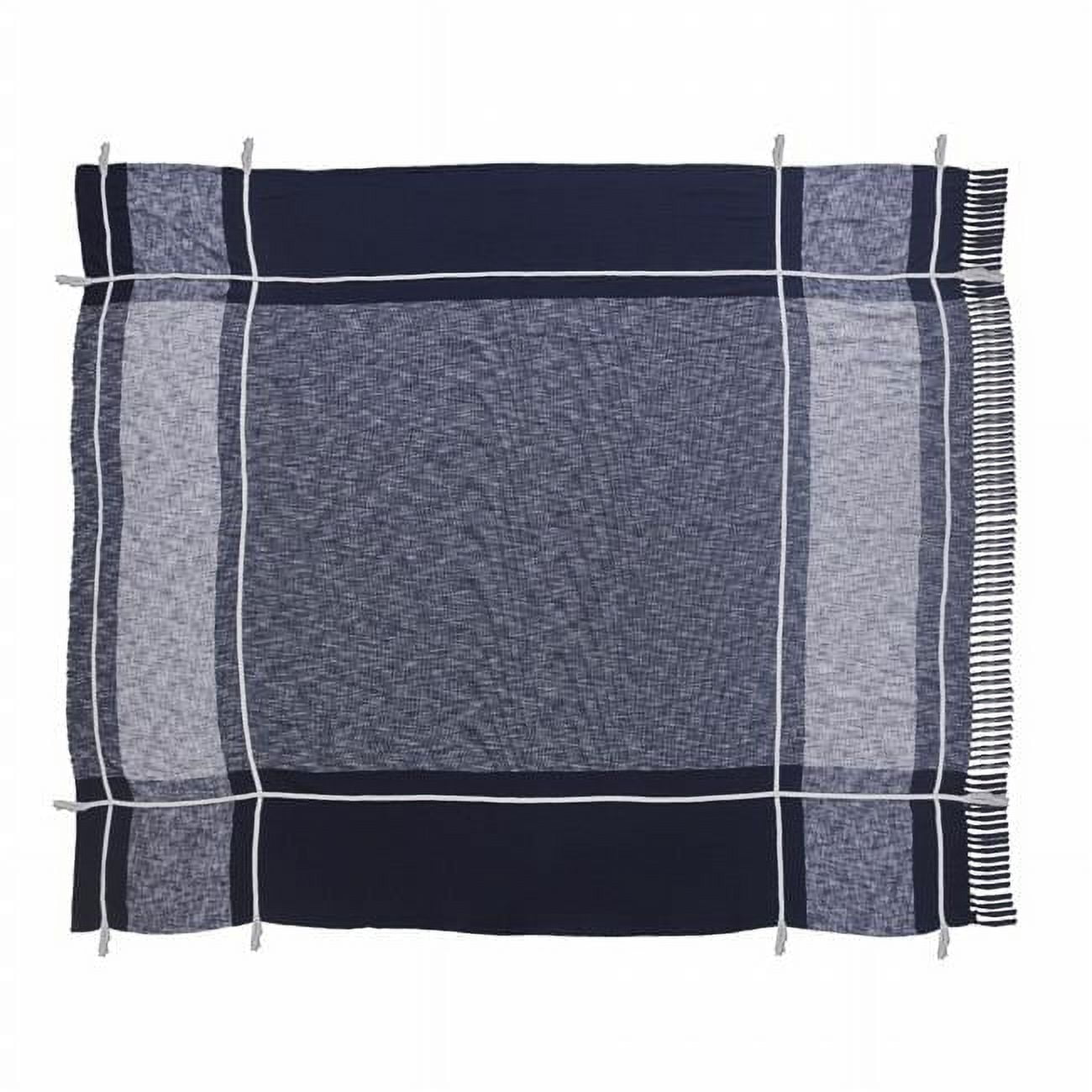 Blue Woven Cotton Geometric Throw - Walmart.com