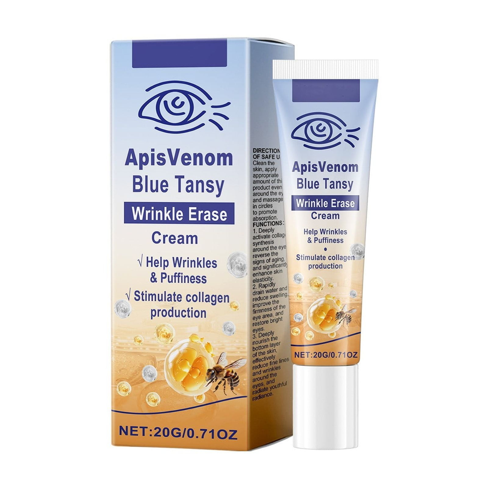 Blue WrinkleErase,Eye Gentle And Delicate Soft Eye Skin Daily Care Eye ...