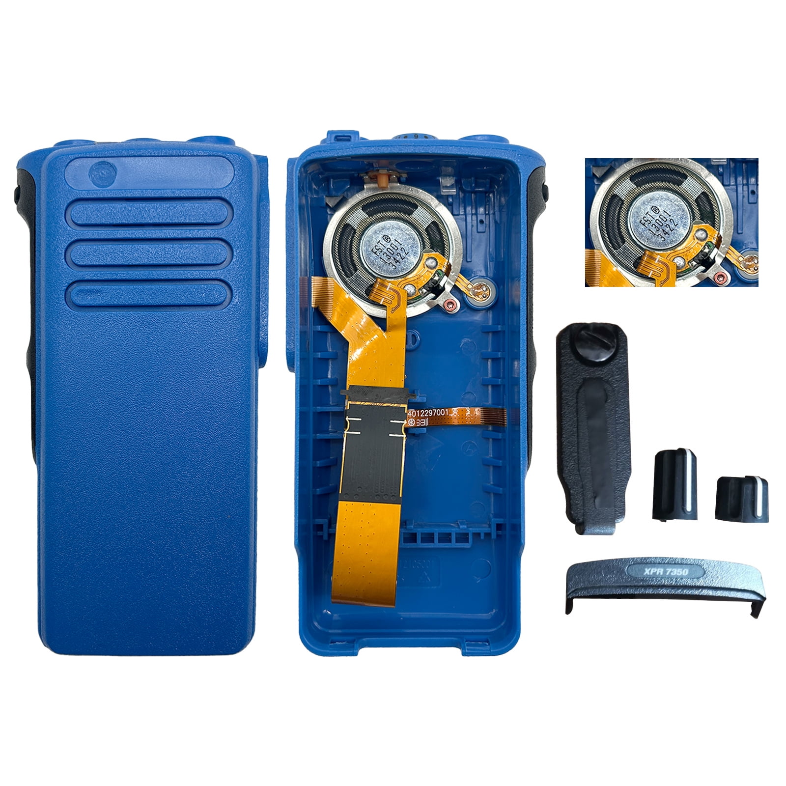 Blue XPR7350 Housing Case Front Cover Repair kit with Speaker for ...
