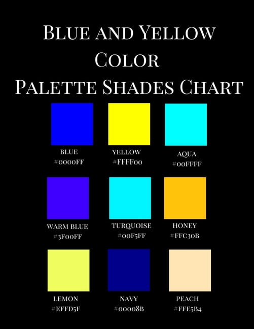 Shades Of Blue Color Chart With Names