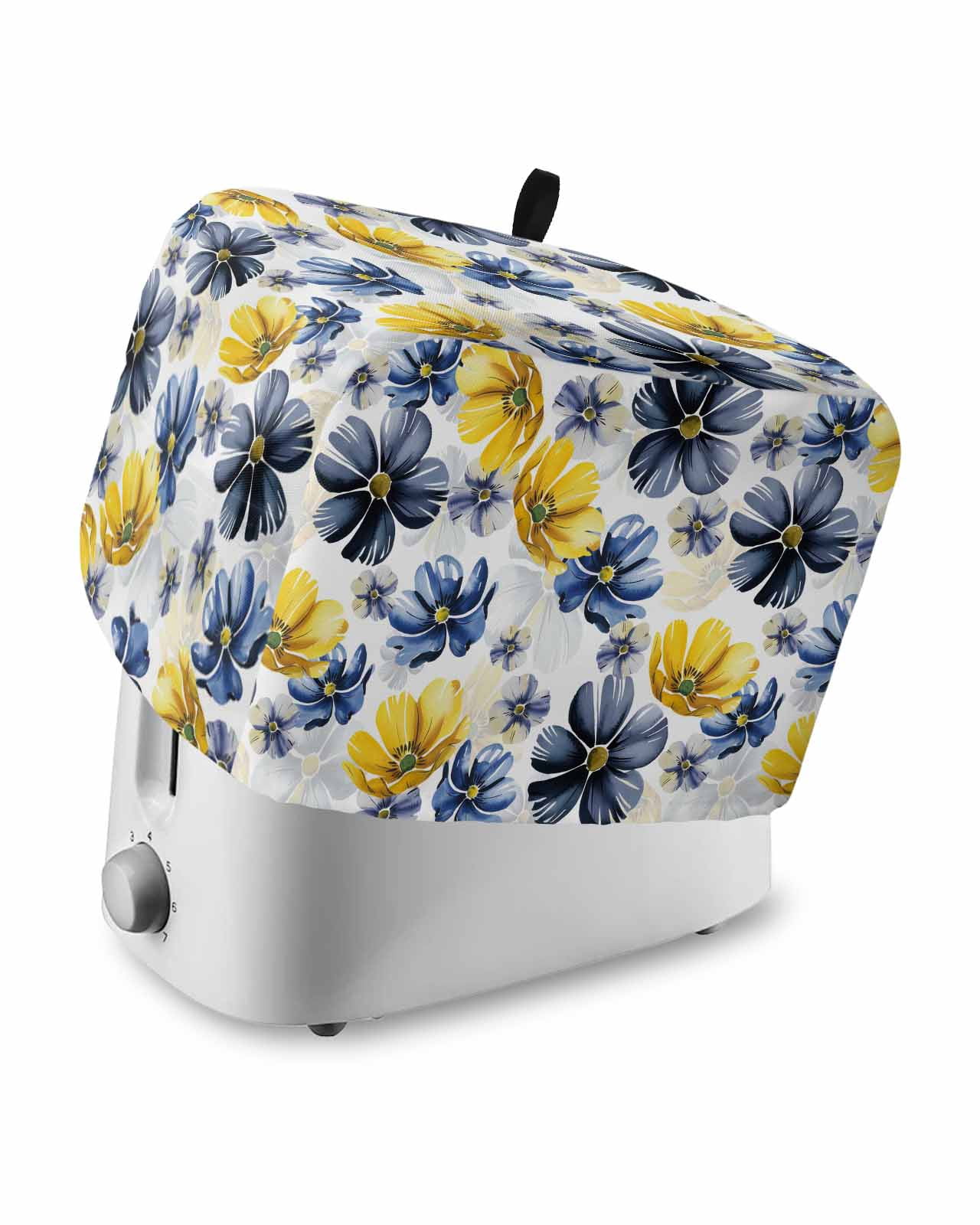 Blue Yellow Flower Toaster Cover 4 Slice, Large Kitchen Appliance ...