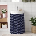 Blue Yellow Geometric Small Cabinet Curtain 11''x13'', Modern Abstract ...