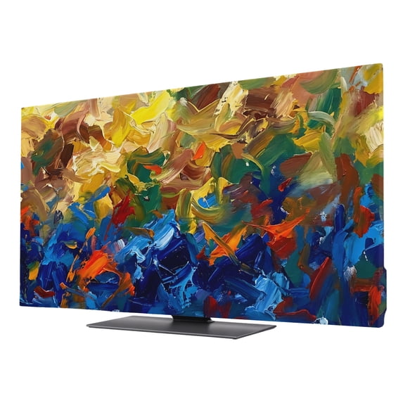 Blue Yellow Green TV Cover for 24 Inch Screen,Stretch Fabric Dustproof ...
