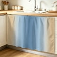Blue Yellow Ombre Cabinet Curtains for Shelves, Farmhouse Modern ...