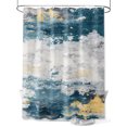 Blue Yellow Ombre Shower Curtain 36"W x 78"L Contemporary Gradient ...