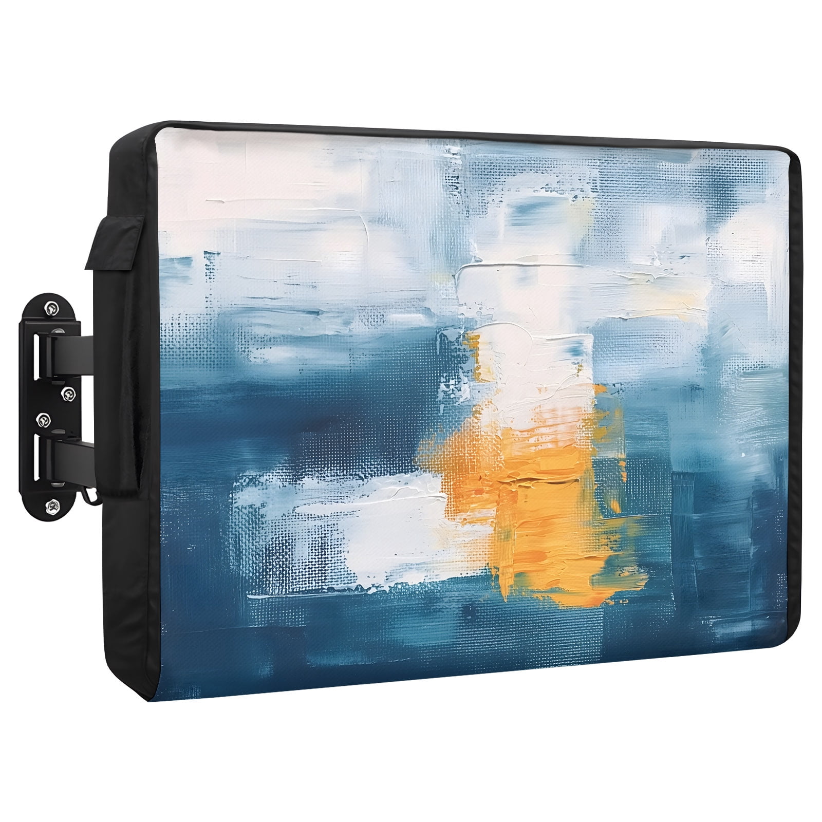 Blue Yellow Outdoor TV Cover 40 to 43 Inch Abstract Oil Painting ...