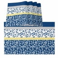 Blue Yellow Placemats for Dinning Table Set of 4, Botanical Floral ...