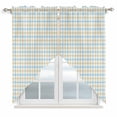 Blue Yellow Plaid Swag Curtain Valance for Windows, Classic Soft Yellow ...