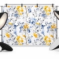 Blue Yellow Spring Floral Backdrop for Photography,Fabric Photo ...