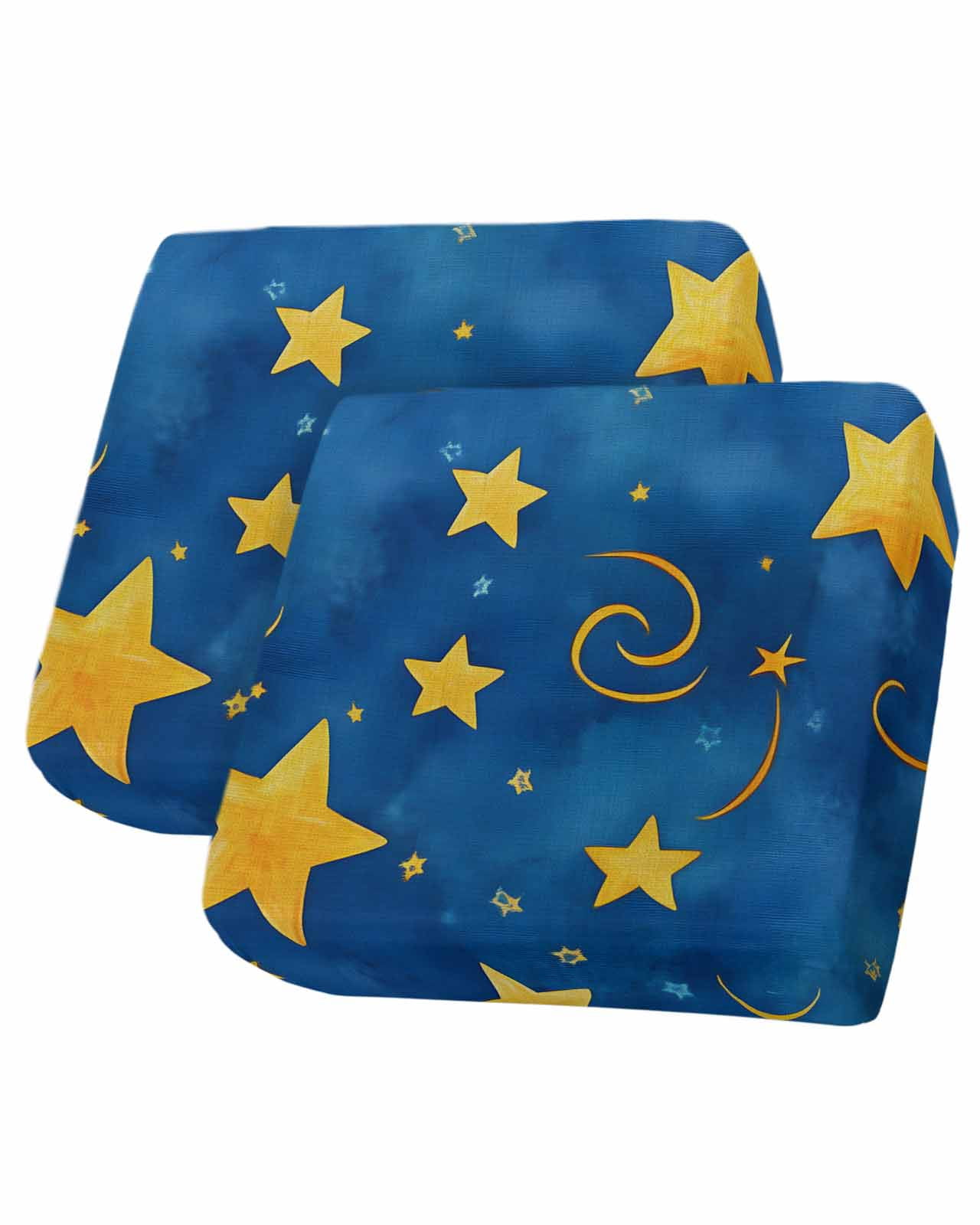 Blue Yellow Star Sofa Couch Cushion Covers Washable, Removable ...