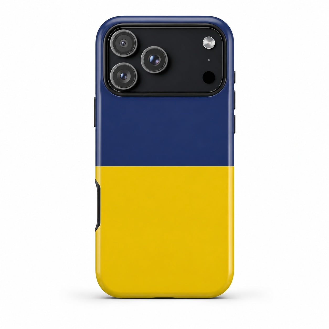 Blue Yellow Tough Case for Apple iPhone, Dual-Layer Polycarbonate TPU ...