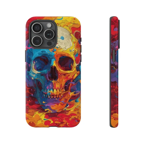 Blue Yellow Trippy Abstract Case for iPhone 17 11 12 13 14 15 16 Pro ...