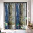 Blue Yellow Window Privacy Film Abstract Indigo Blue Yellow Splatter ...