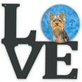 Blue Yorkie / Yorkshire Terrier Metal Wall Artwork LOVE - Walmart.com