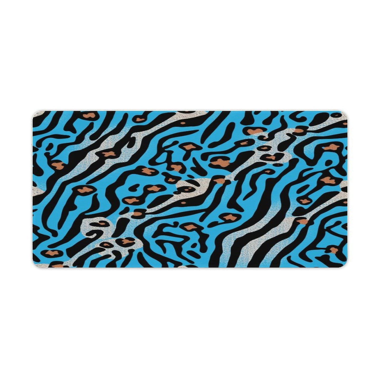 Blue Zebra Pattern Mouse Pad Large Office Carpet Mouse Mats Gamer Rug ...