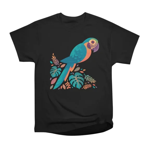 Blue and Gold Macaw T-Shirt Tee Gift For Him Merch For Her Apparel For ...