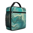 Blue and Gold Marble Pattern Insulated Lunch Bag Teens,Lunch Box for ...