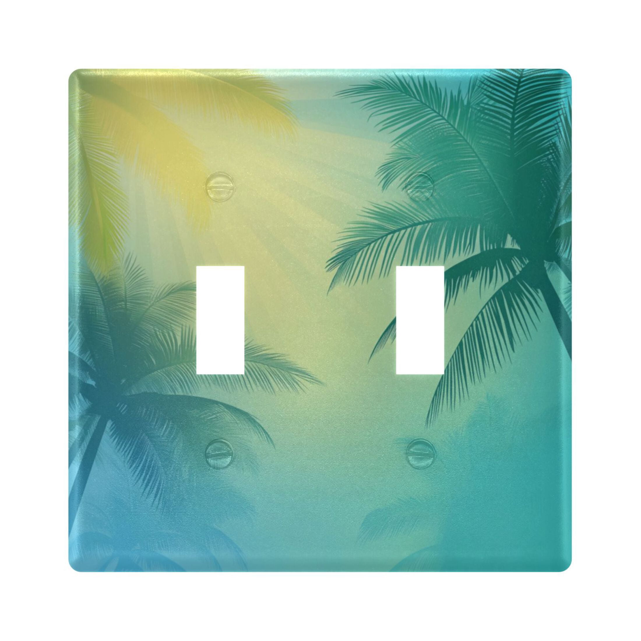Blue and Green Gradient Decorative Light Switch Plates Switch Cover ...