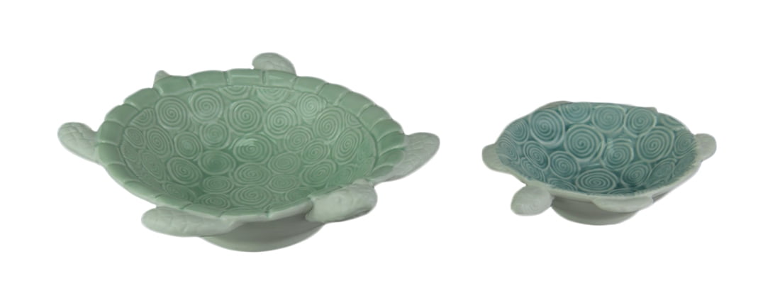 Blue and Green Sea Turtles Porcelain Serving Dishes Set of 2 - Walmart.com