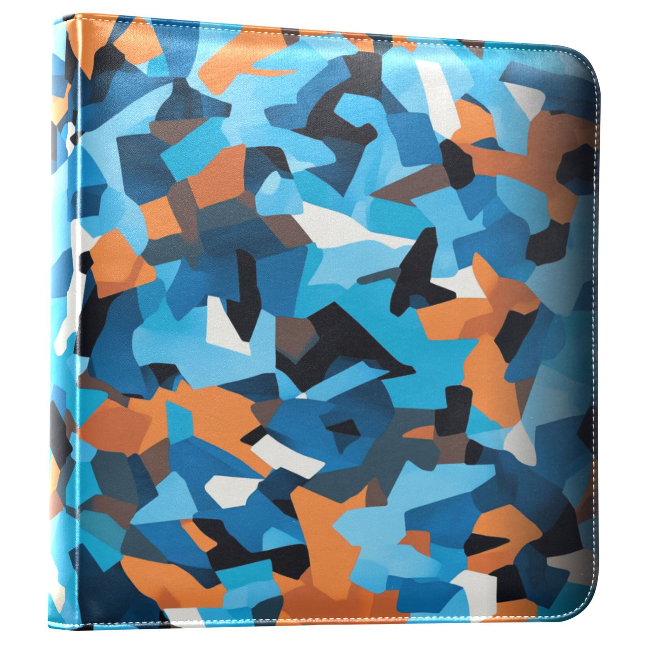 Blue and Orange Abstract Pattern Seamless Large Photo Album Self ...