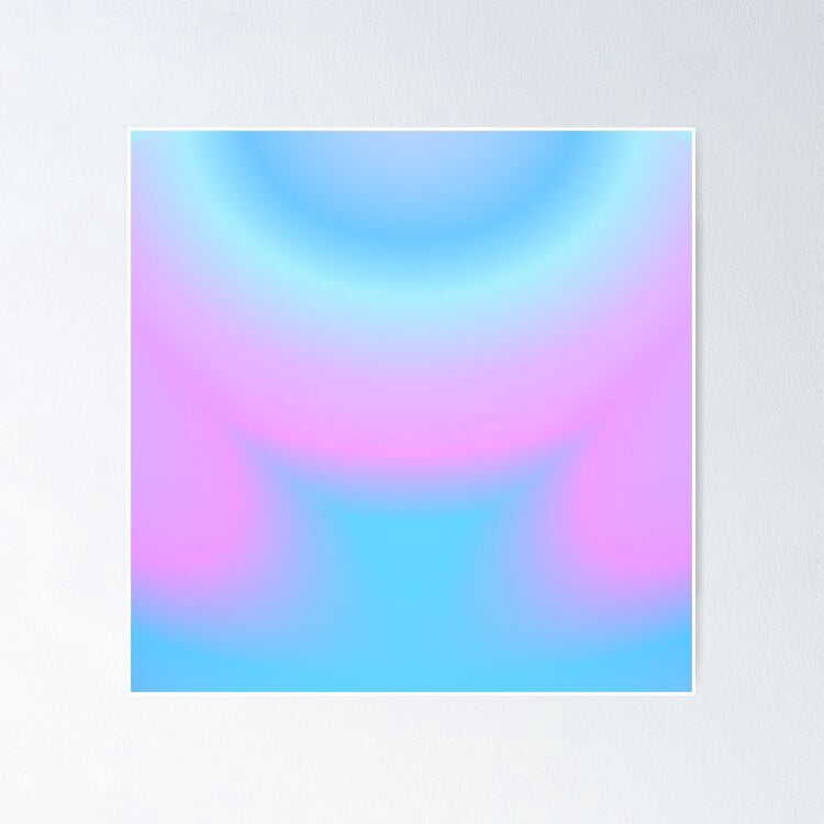 Blue and Pink Abstract UNFRAMED Poster, 24x36 - Walmart.com